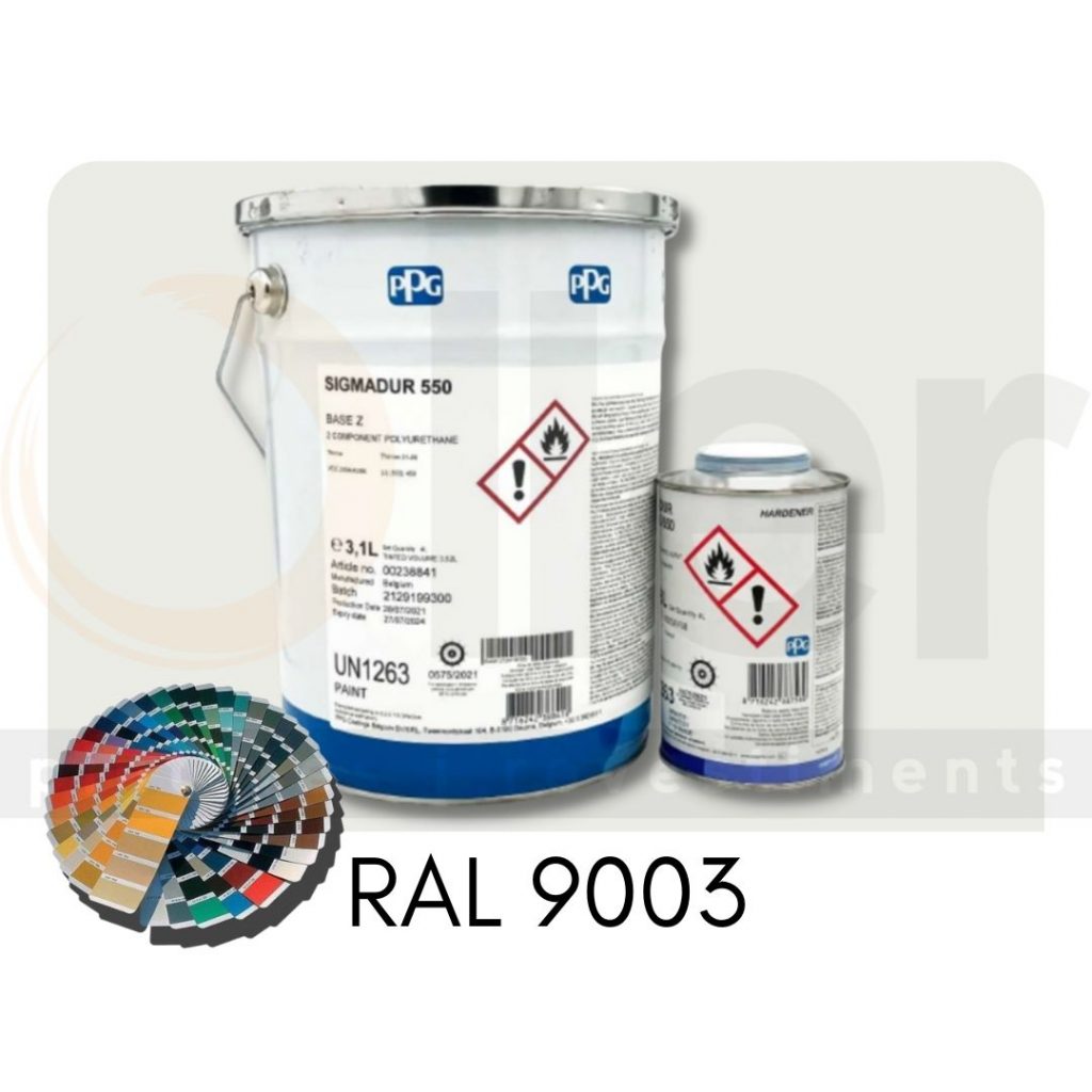 RAL 9003 | Sigmadur 550 RAL 9003 Blanco Señales A+B 4L | Oller