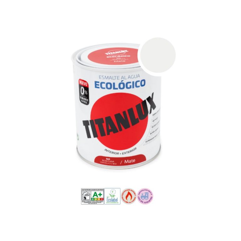 Esmalte ecológico al agua Titanlux Mate Blanco 750ml - Oller Pinturas y ...