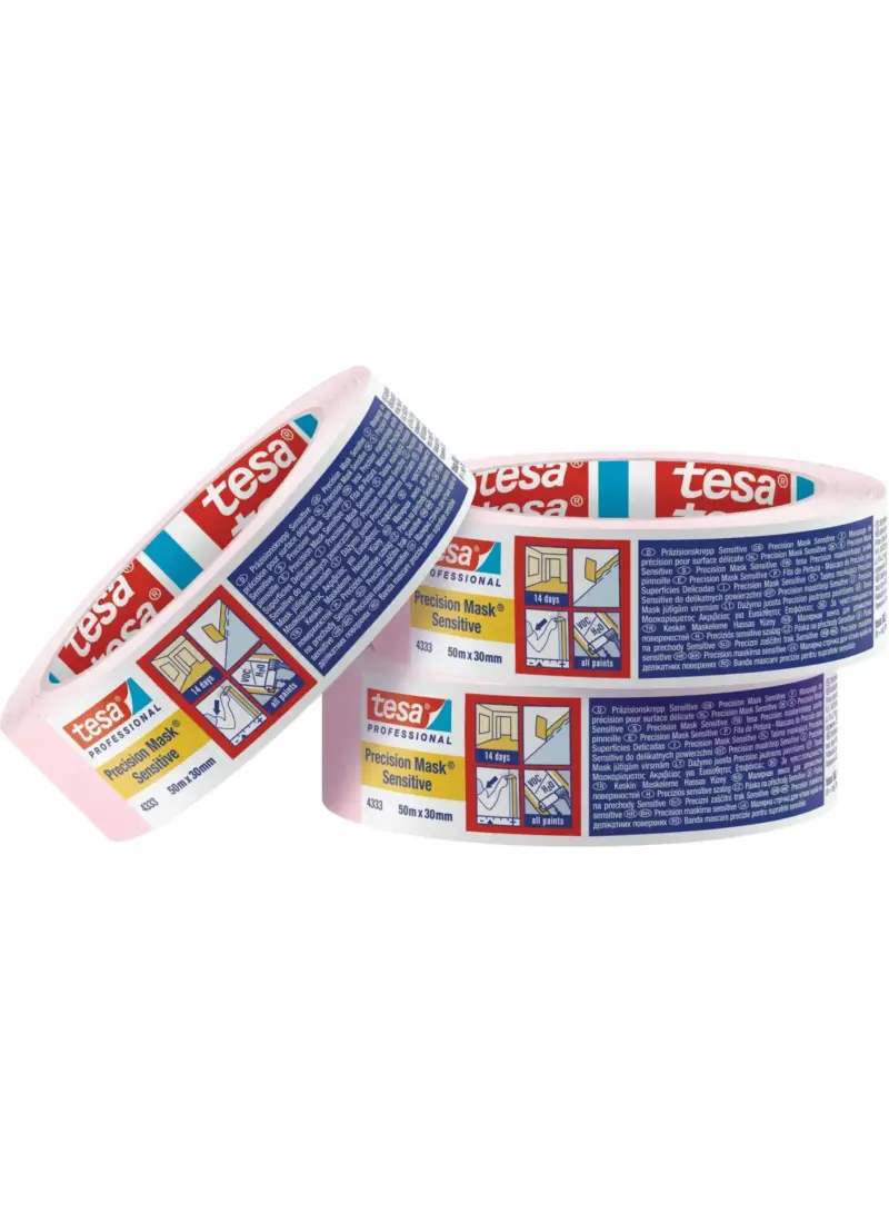 TESA 4333 Precision mask sensitive rosa 50m x 50mm - Oller Pinturas y ...